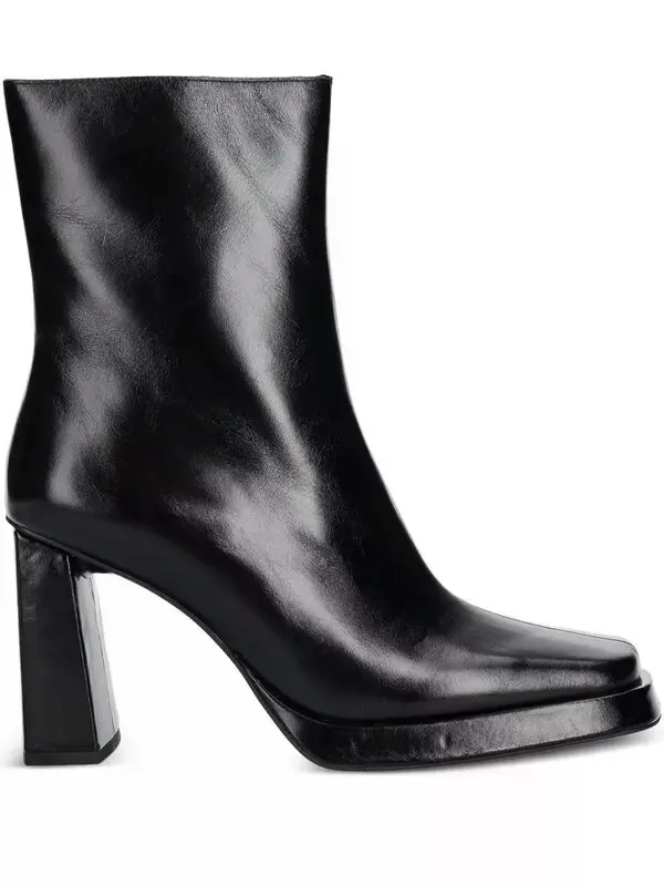 Jeffrey Campbell Square-toe Zip-up Ankle Boots
