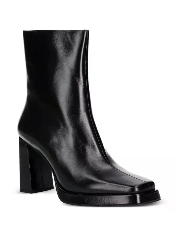 Jeffrey Campbell Square-toe Zip-up Ankle Boots