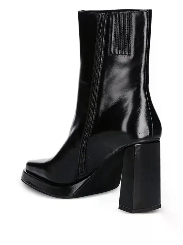 Jeffrey Campbell Square-toe Zip-up Ankle Boots