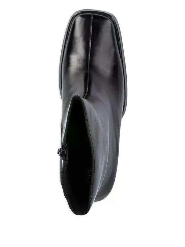 Jeffrey Campbell Square-toe Zip-up Ankle Boots