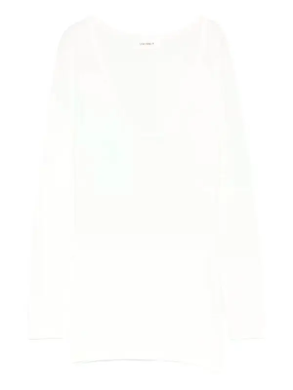 LISA YANG Amalea Scoop-neck Top - White
