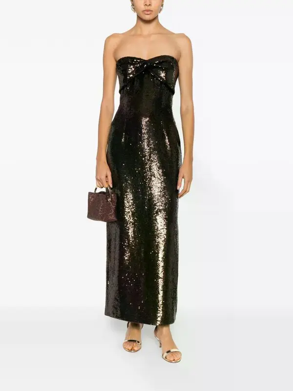 Roland Mouret Sequin Strapless Dress