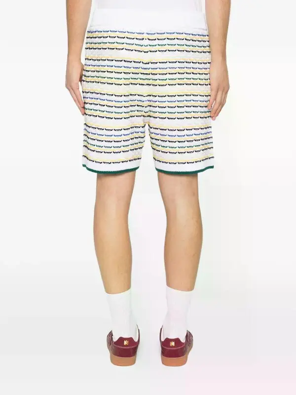 Casablanca Patterned Shorts - White
