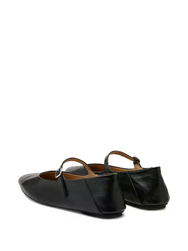 Marsèll Strascico Buckle-strap Ballerina Shoes - Black