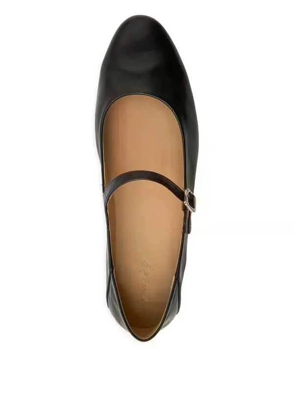 Marsèll Strascico Buckle-strap Ballerina Shoes - Black