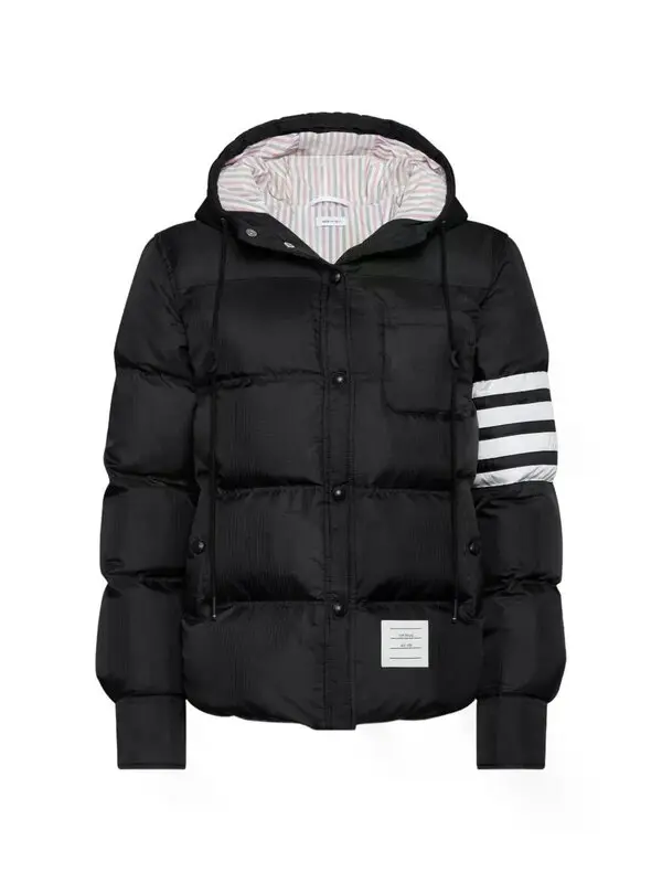 Thom Browne Ripstop 4-bar Jacket - Black