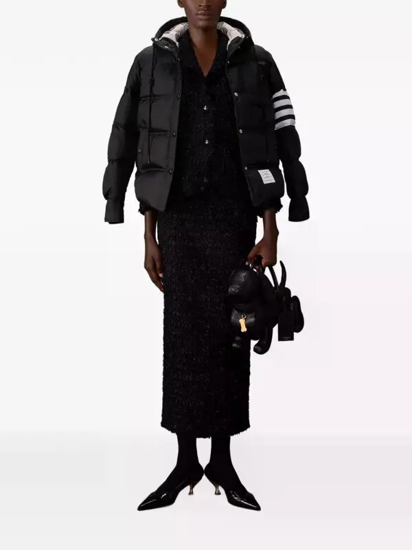 Thom Browne Ripstop 4-bar Jacket - Black