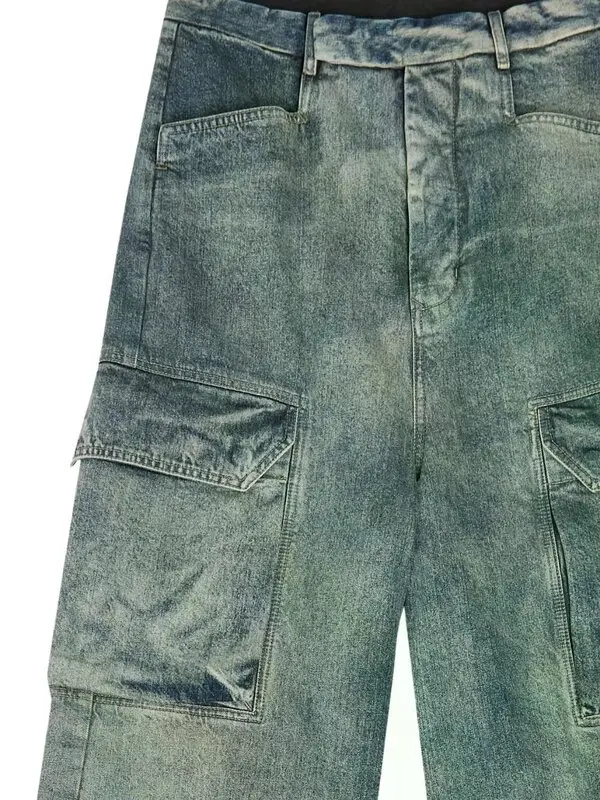 Rick Owens Cargo Frayed Jeans