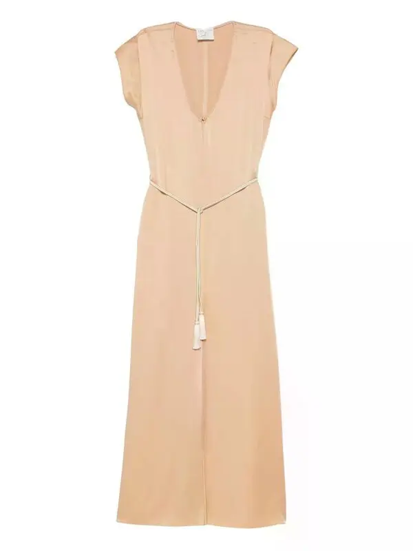 FORTE_FORTE Tassel Tie Jumpsuit - Neutrals