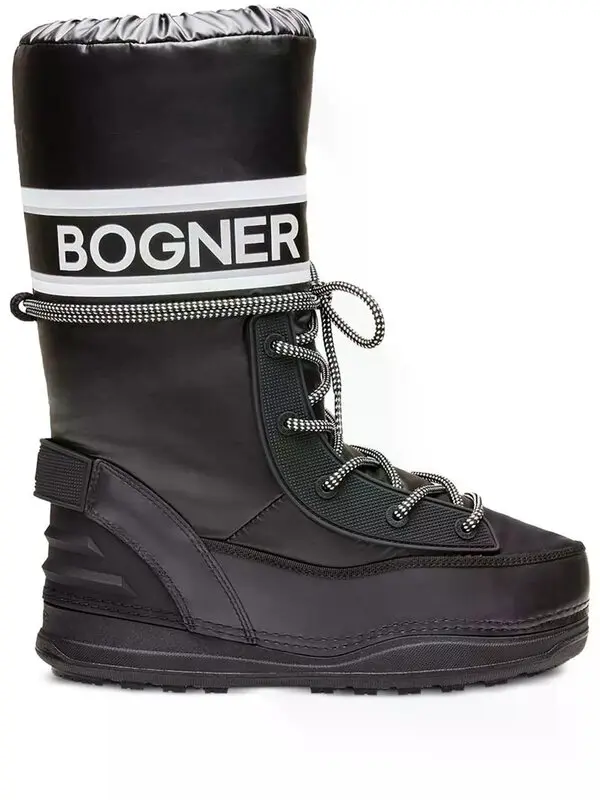 Bogner Logo Lace-up Snow Boots - Black