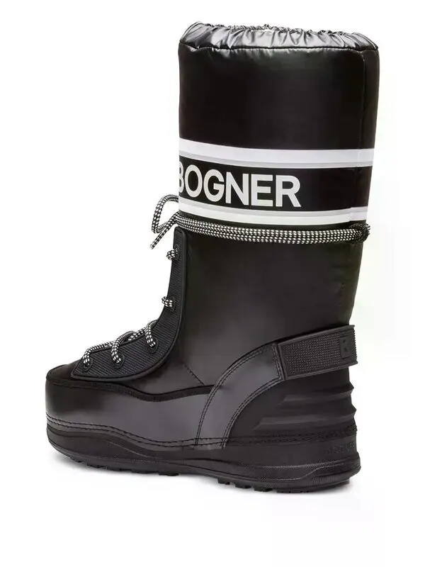 Bogner Logo Lace-up Snow Boots - Black