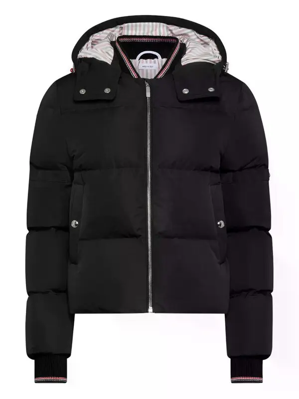 Thom Browne Zip-up Down Jacket - Black