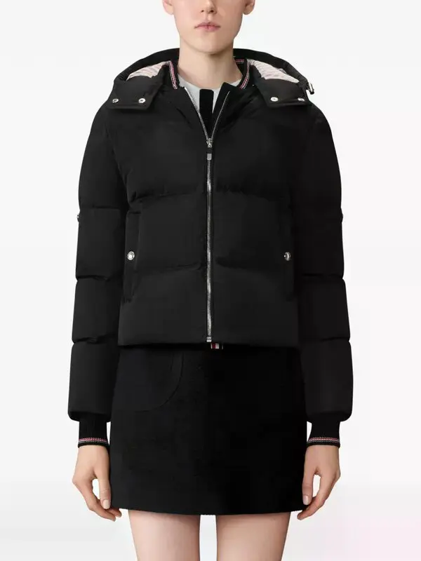 Thom Browne Zip-up Down Jacket - Black