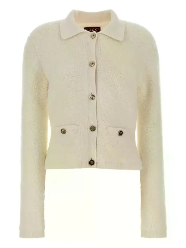Gucci Long-sleeve Bouclé Knit Cardigan