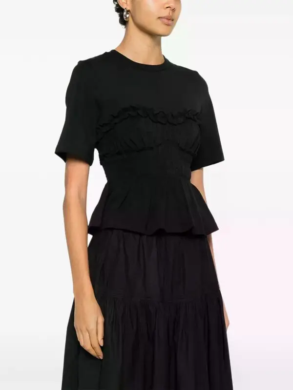 Cecilie Bahnsen Ruffled Peplum Top