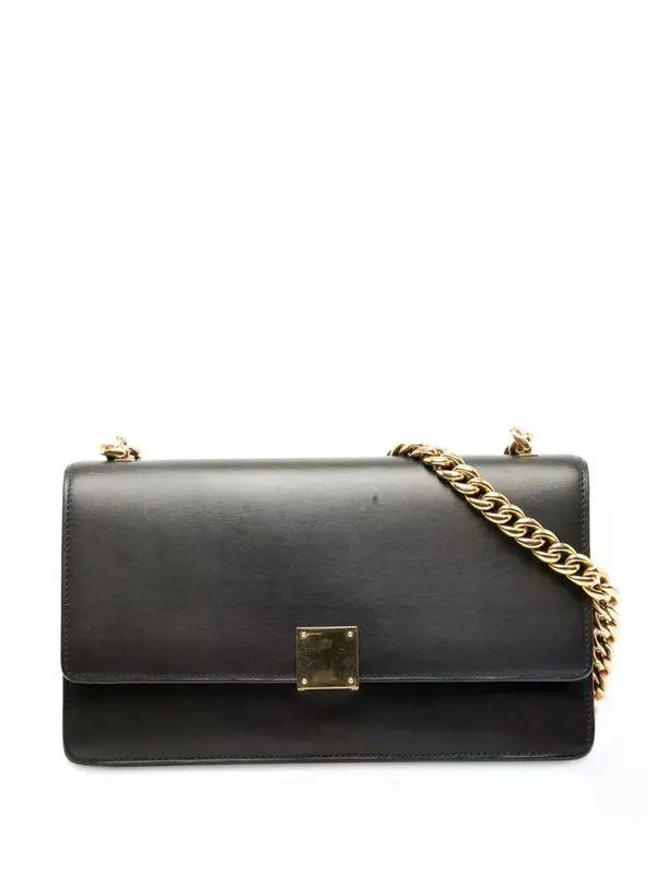 Celine Small Leather Case Chain Flap Crossbody Bag
