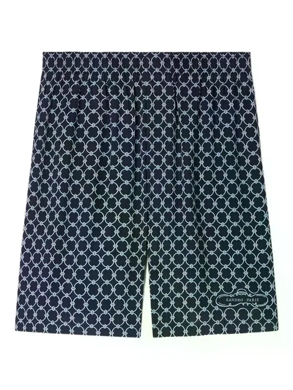 Sandro Geometric-pattern Shorts