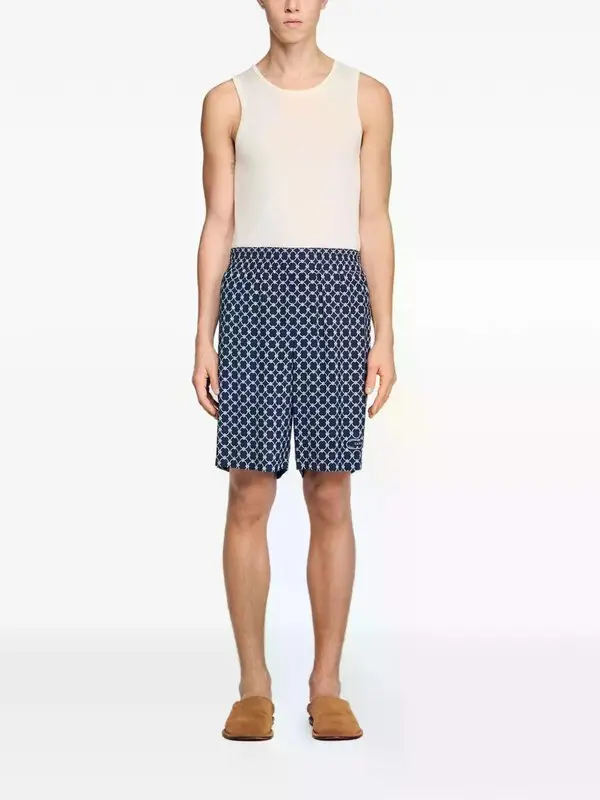Sandro Geometric-pattern Shorts