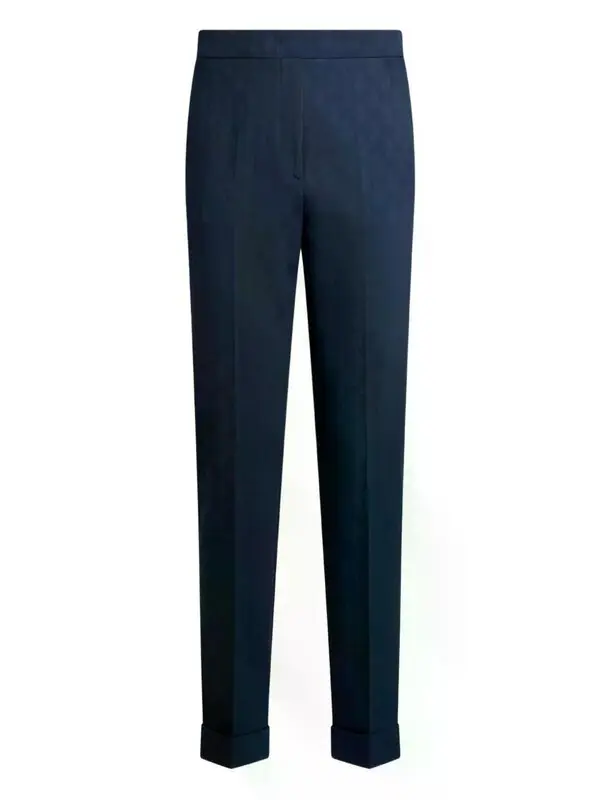 Etro Jacquard Cropped Trousers