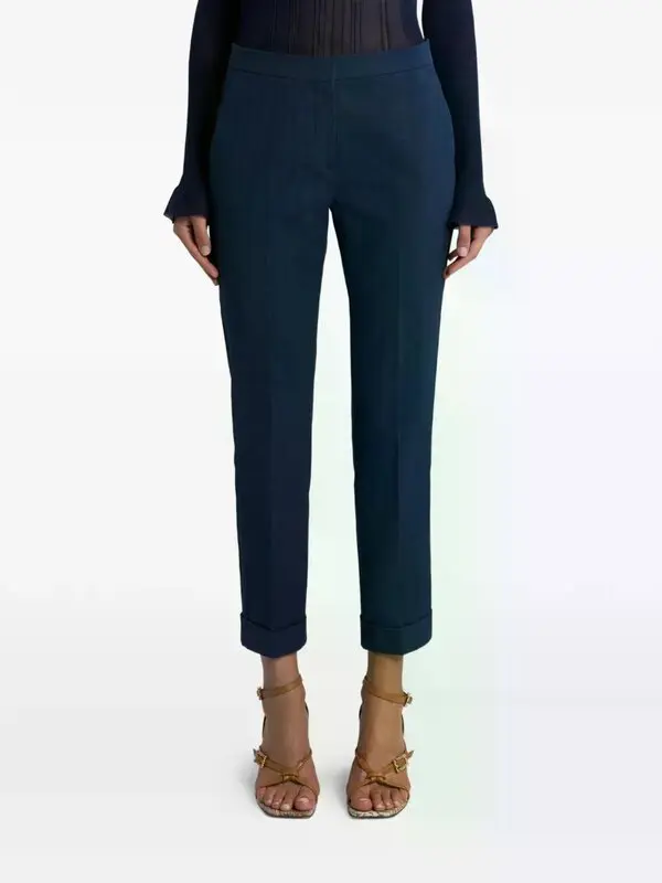 Etro Jacquard Cropped Trousers