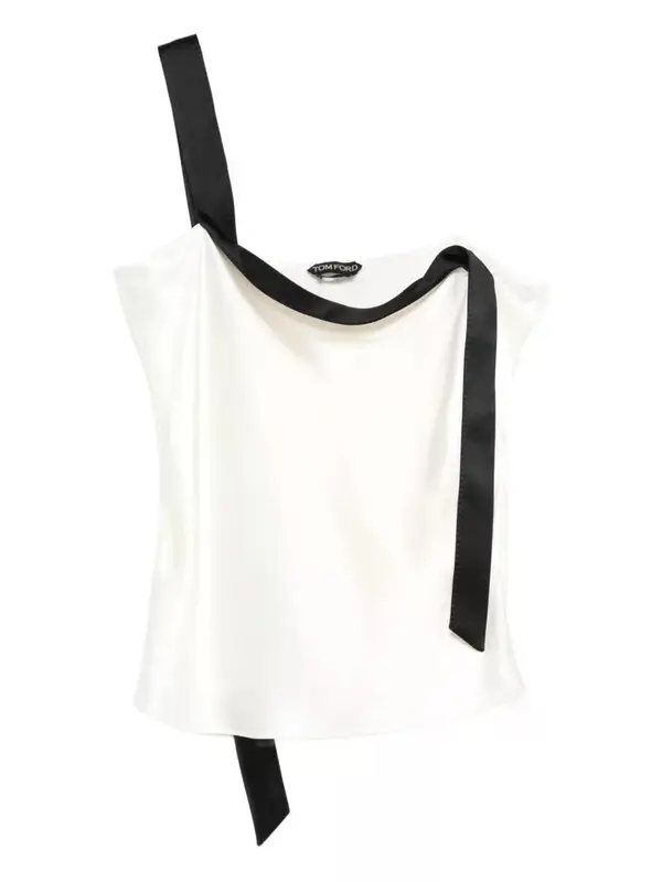 TOM FORD Top With Bow Detail - White