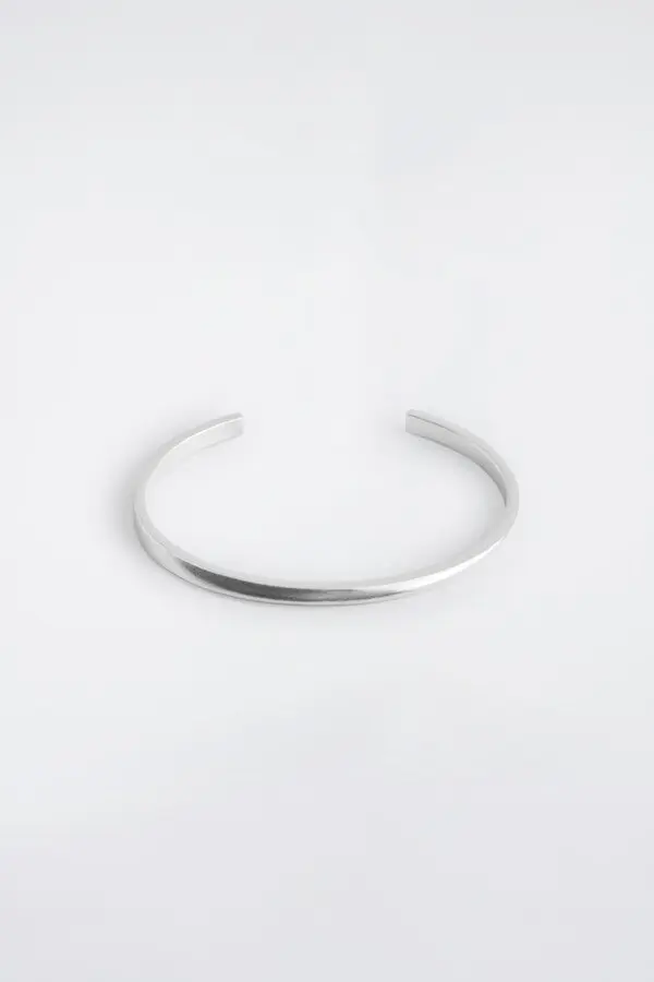 Cos Twisted Sterling Silver Cuff - Silver-colored