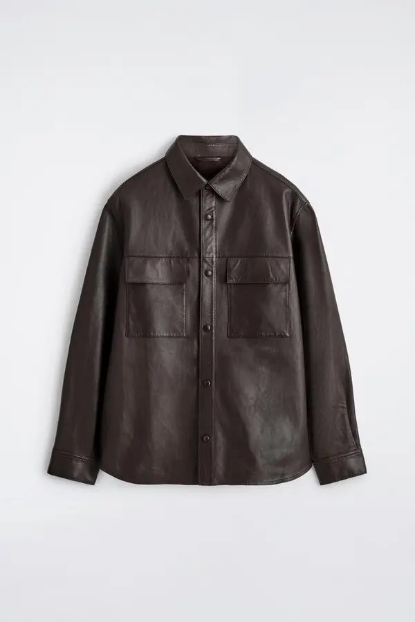 Cos Leather Overshirt