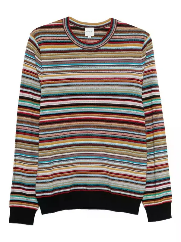 Paul Smith Striped Long-sleeve Sweater - Blue