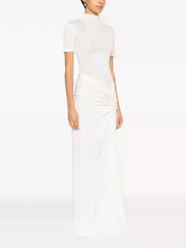 Christopher Esber Fusion Draped Maxi Dress - White