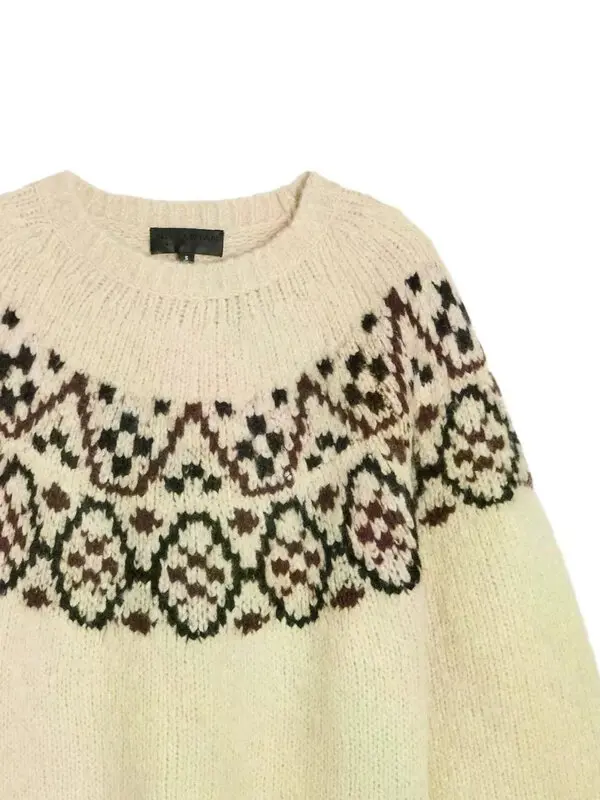 NILI LOTAN Chrissy Long-sleeve Sweater - Neutrals