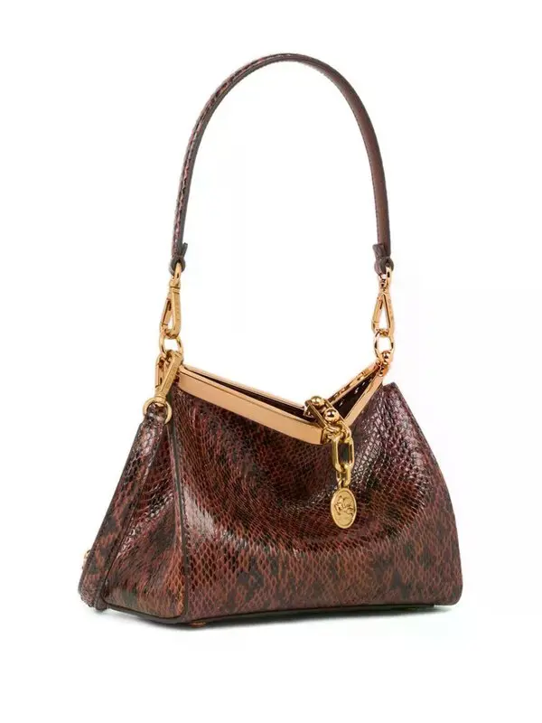Etro Small Vela Elaphe-leather Shoulder Bag