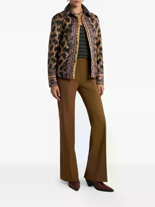 Etro Animal-print Quilted Overshirt