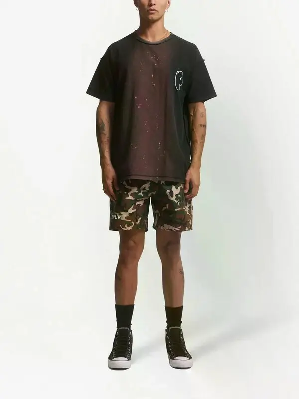 PURPLE BRAND Logo-print Cotton T-shirt
