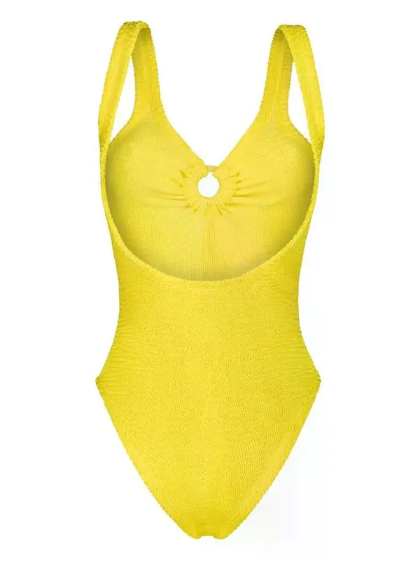 PARAMIDONNA Romana Textured Ring Swimsuit - Yellow