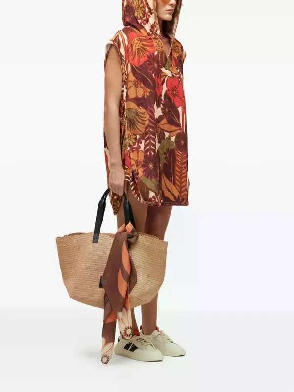 OSKLEN Hooded Floral Dress