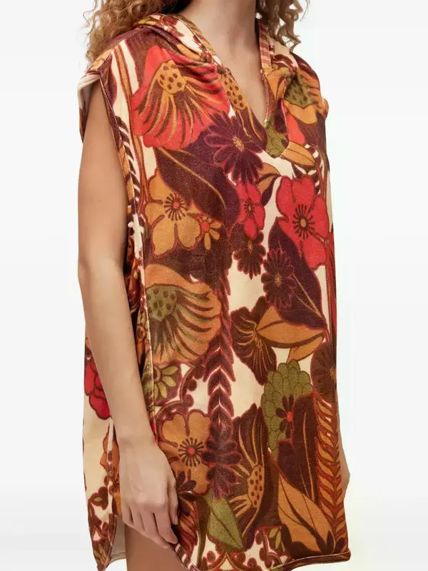 OSKLEN Hooded Floral Dress