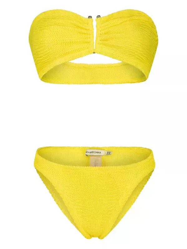 PARAMIDONNA Frida Textured Bikini Set - Yellow