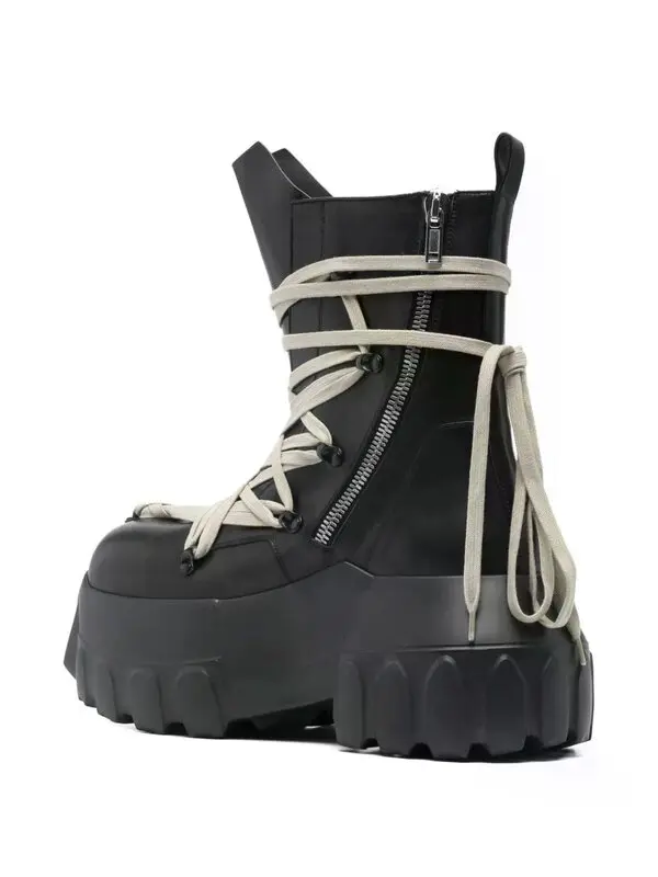 Rick Owens Megalaced Mega Tractor Boots