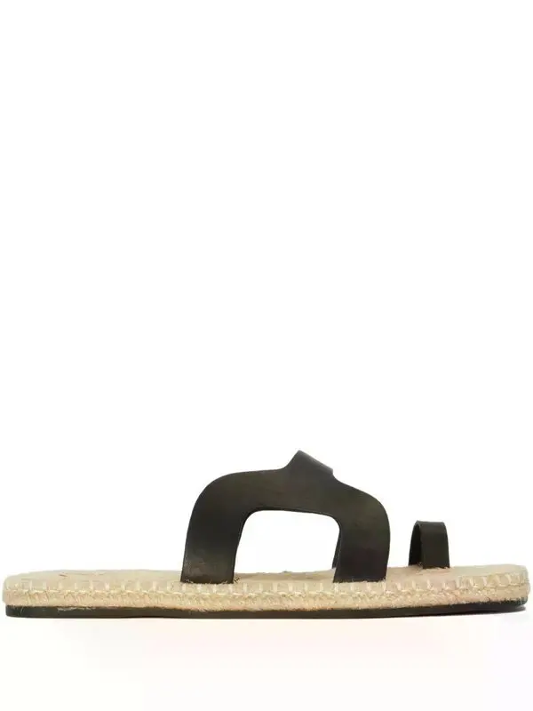 OSKLEN Square-toe Flat Sandals