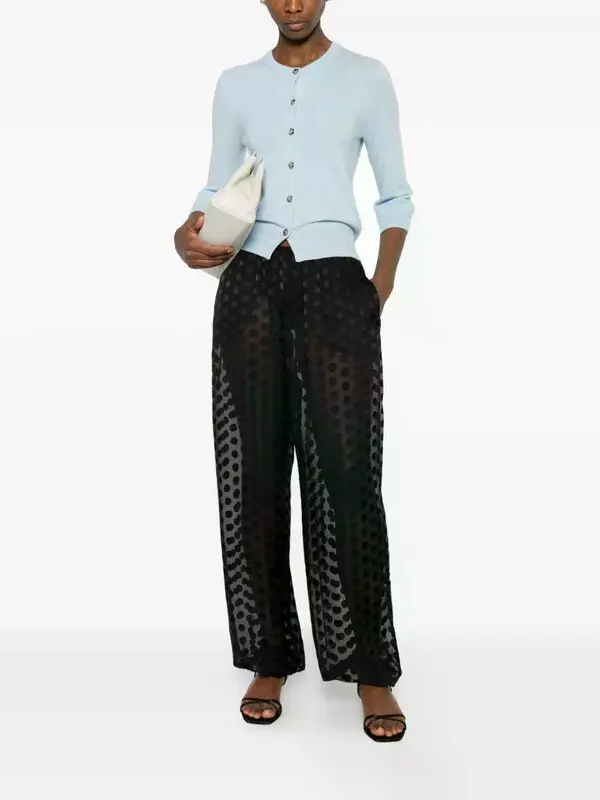 ALLUDE Buttoned Cardigan - Blue