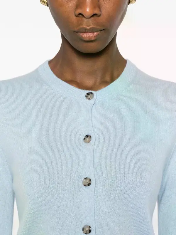 ALLUDE Buttoned Cardigan - Blue