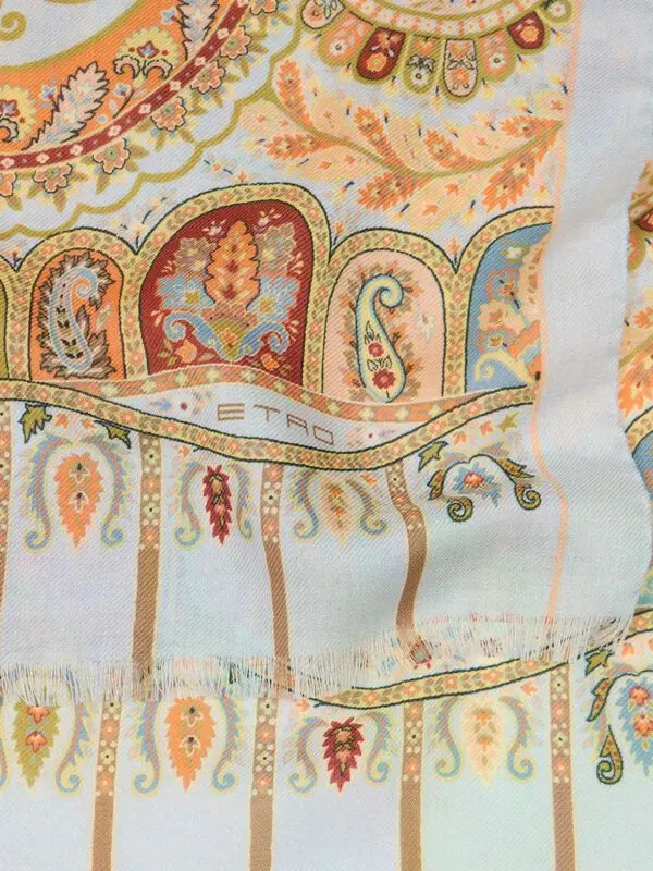 Etro Floral-motif Scarf - Neutrals