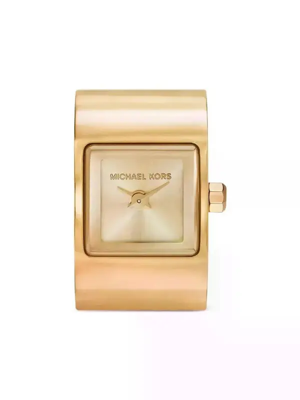 Michael Kors Square 13mm Watch Ring - Gold