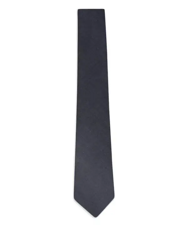Canali Wool Neck Tie - Grey