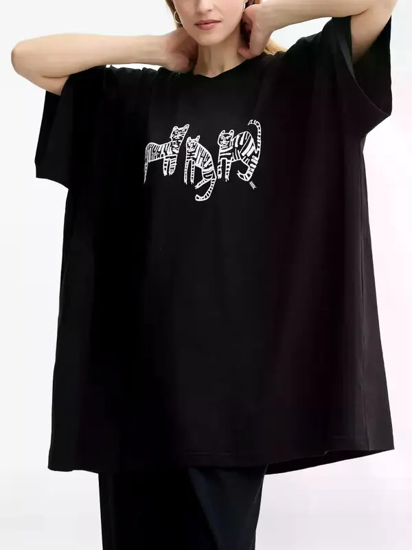MMC STUDIO Graphic Print T-shirt - Black