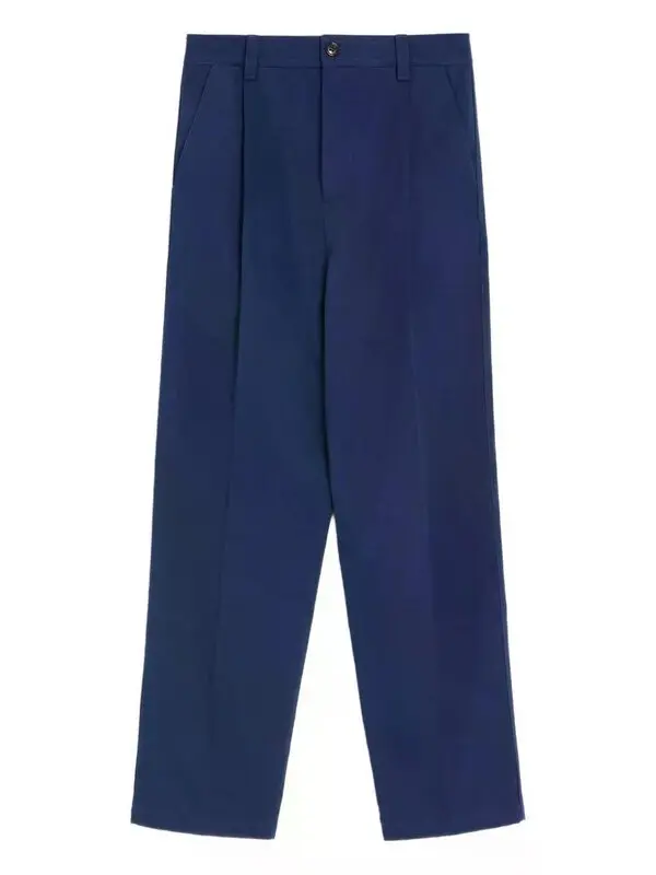 Valentino Garavani Vlogo Signature Cotton Trousers - Blue