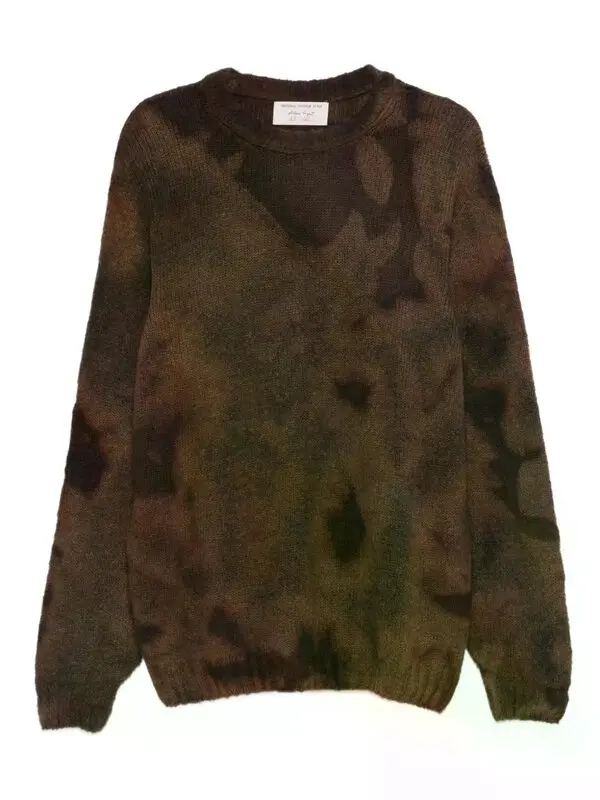 ORIGINAL VINTAGE Tie-dye Crew-neck Sweater
