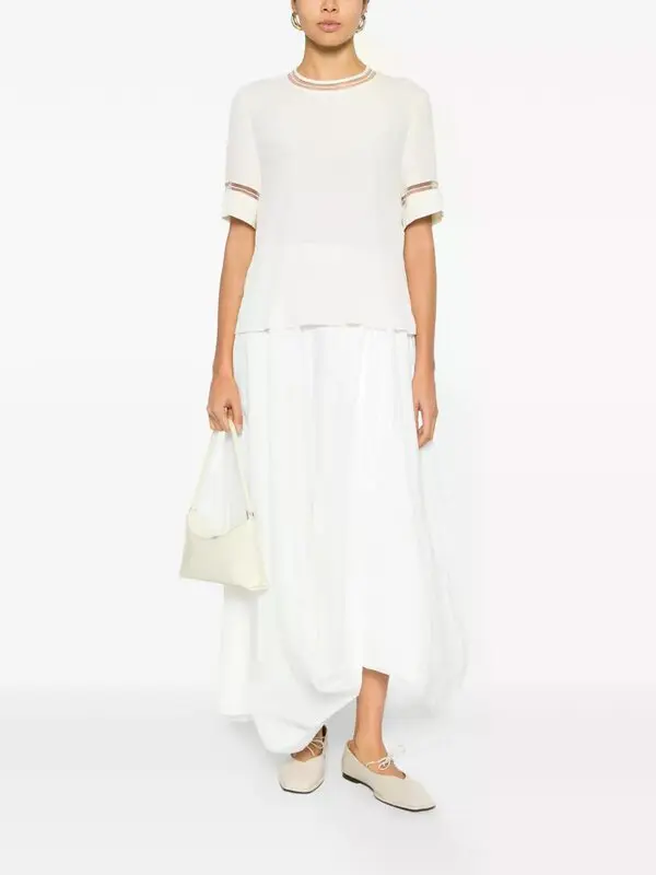 Fabiana Filippi Sleeve-detail Blouse - Neutrals