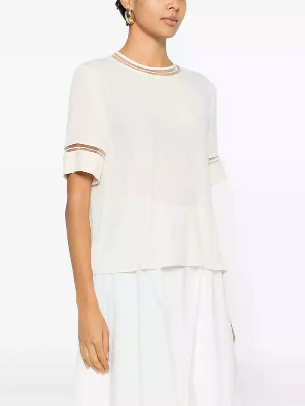 Fabiana Filippi Sleeve-detail Blouse - Neutrals