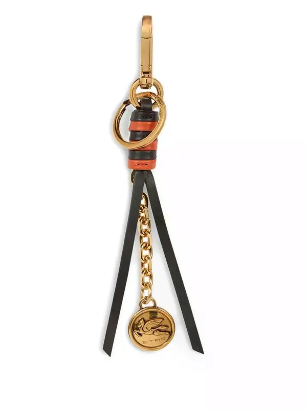 Etro Leather Bag Charm - Black